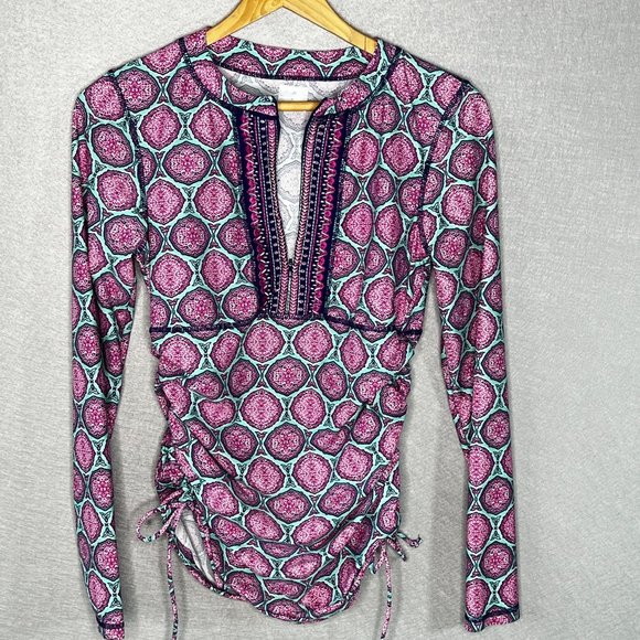 Cabana Life | Swim | Cabana Life Swim Womens Medium Rash Guard Azalea ...